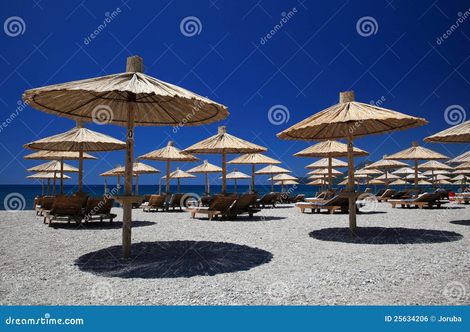 Beach parasols stock photo. Image of ocean, lifestyle - 25634206