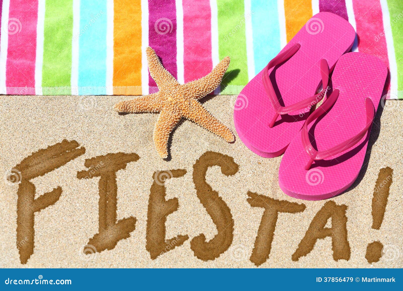 Beach Party Fiesta Travel Fun Concept Stock Image - Image of pink ...
