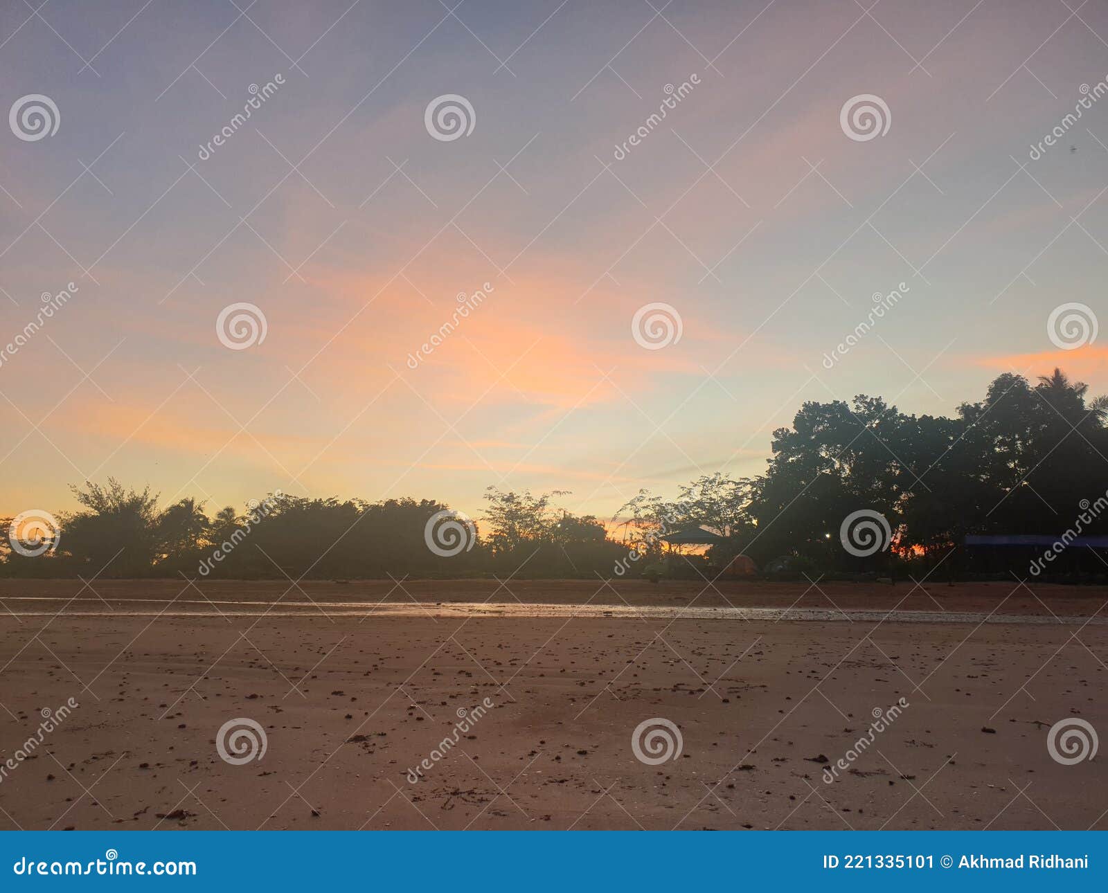 Beach and peace stock image. Image of evening, landscape - 221335101
