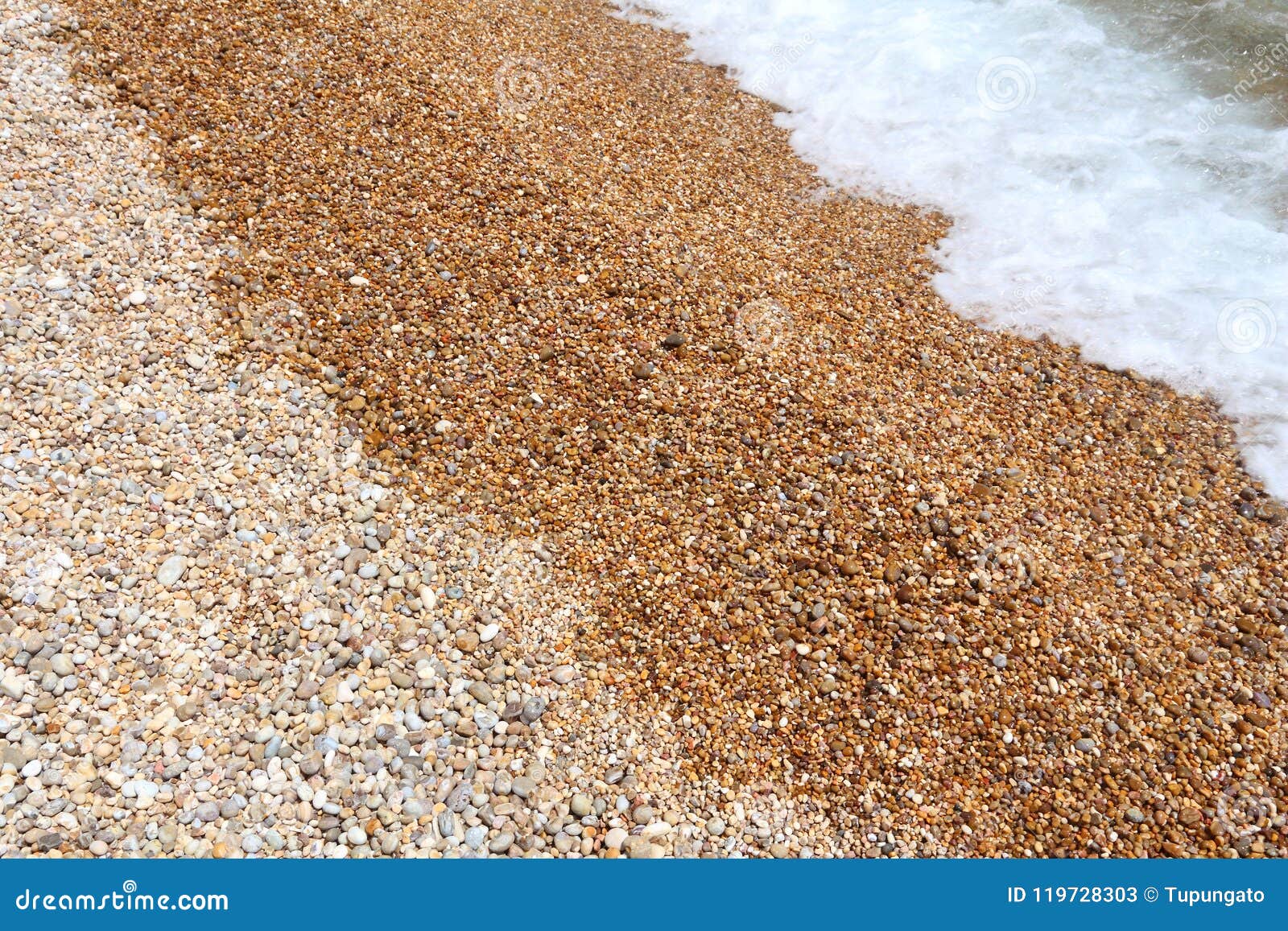 Beach pebbles stock image. Image of stones, wave, material - 119728303