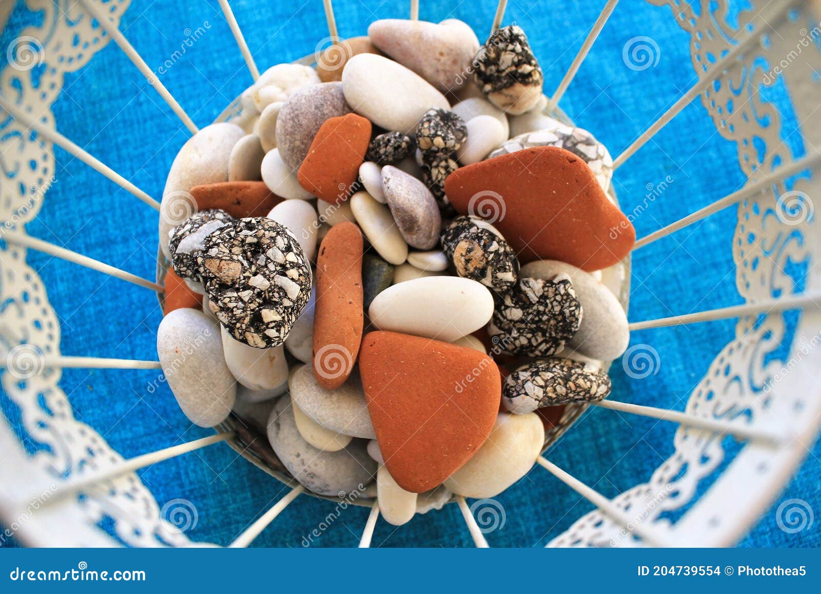 Decorative Beach Pebbles Close Up Stock Photo - Image of pebbles ...