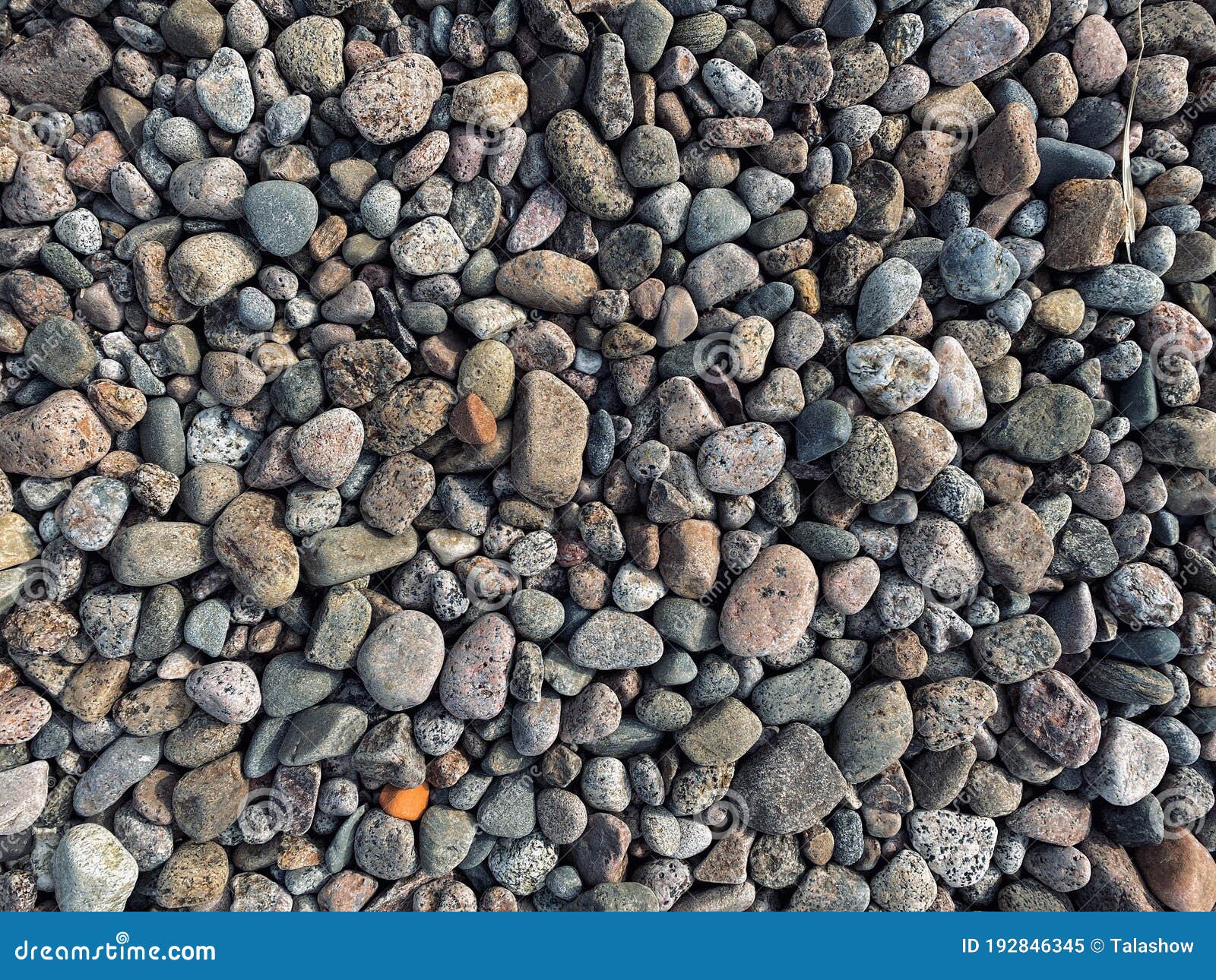 Beach Pebbles Top View Background Stock Image - Image of summer, ocean ...