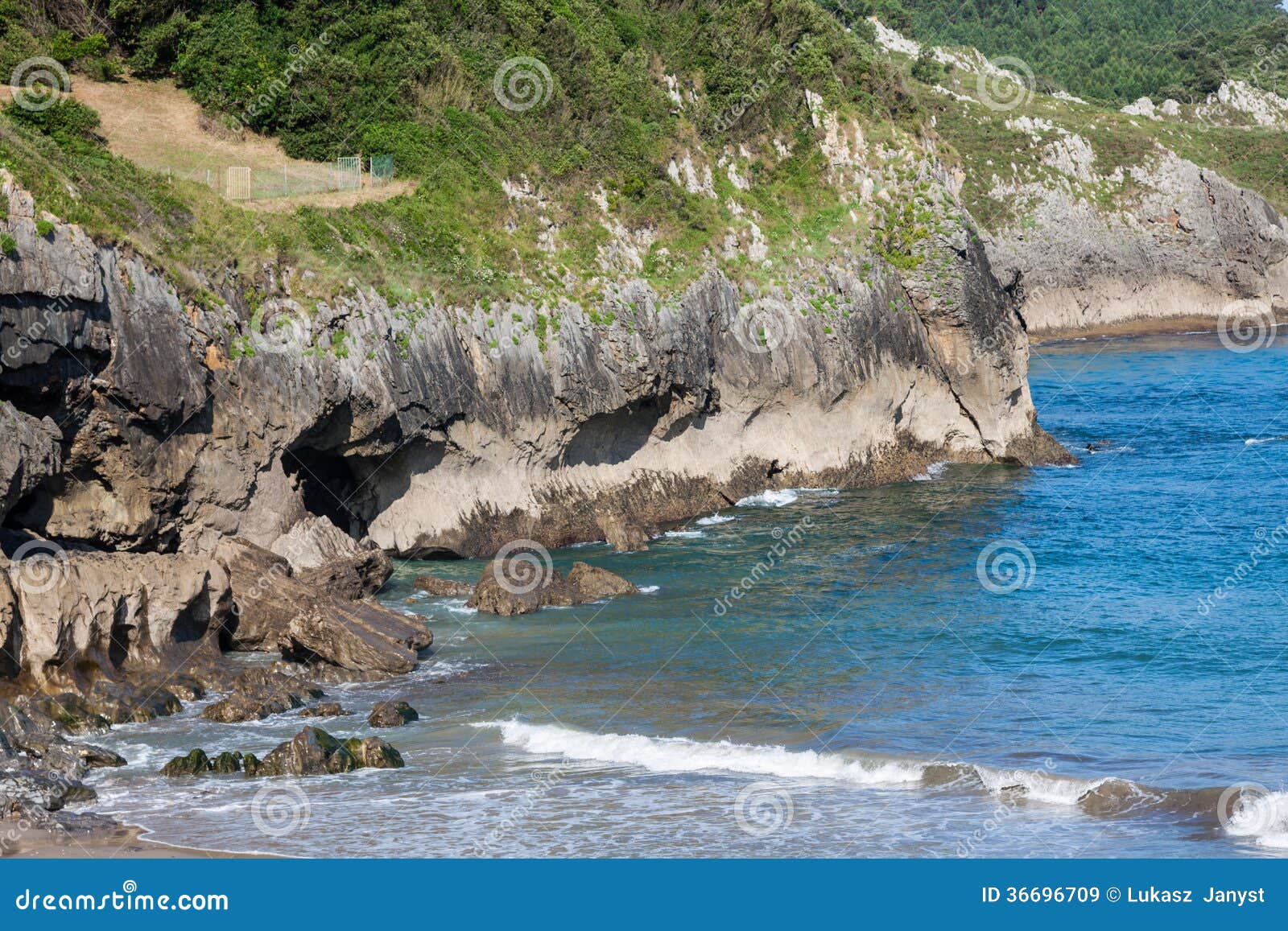 Beach of Pechon stock image. Image of national, coastline - 36696709