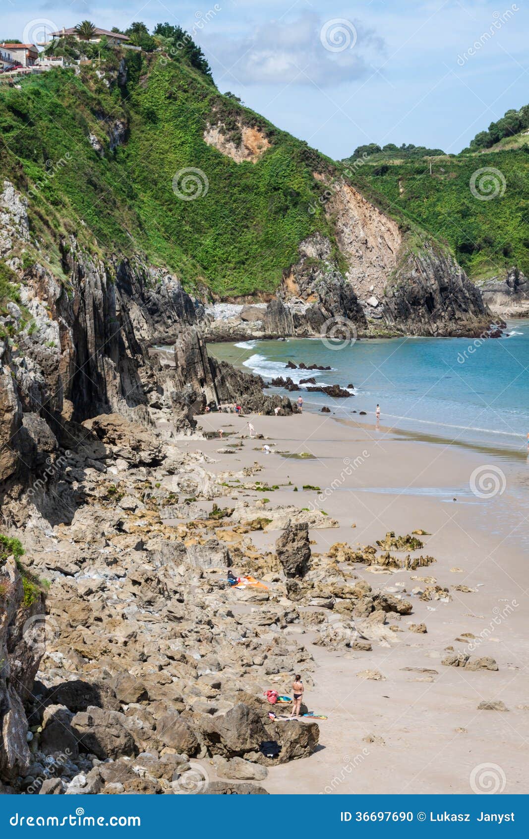 Beach of Pechon stock photo. Image of costa, park, coastline - 36697690