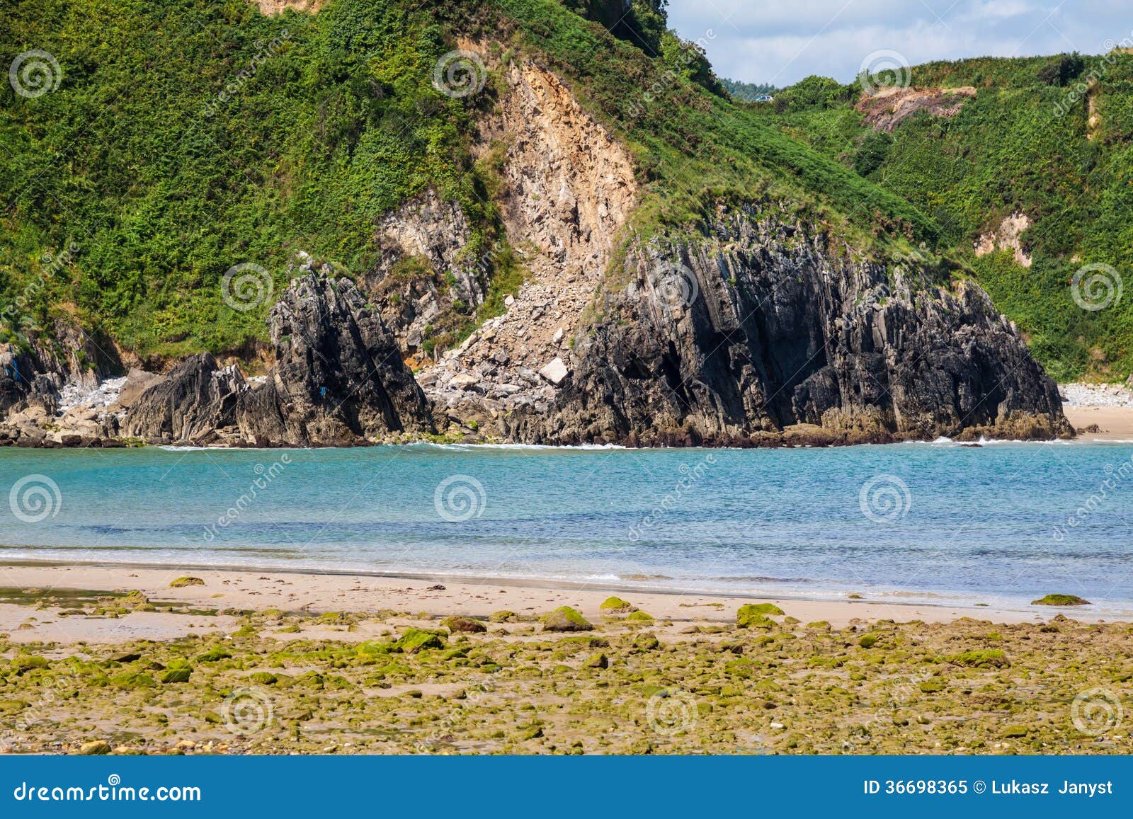 Beach of Pechon stock image. Image of mediterranean, ocean - 36698365