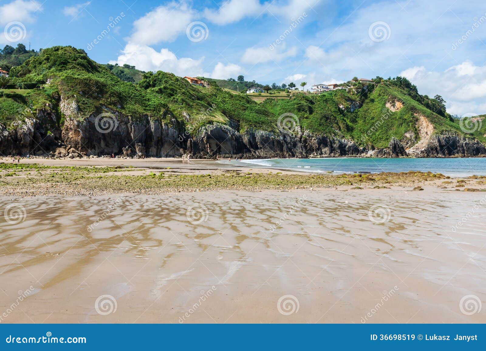 Beach of Pechon stock image. Image of cliff, empty, coast - 36698519