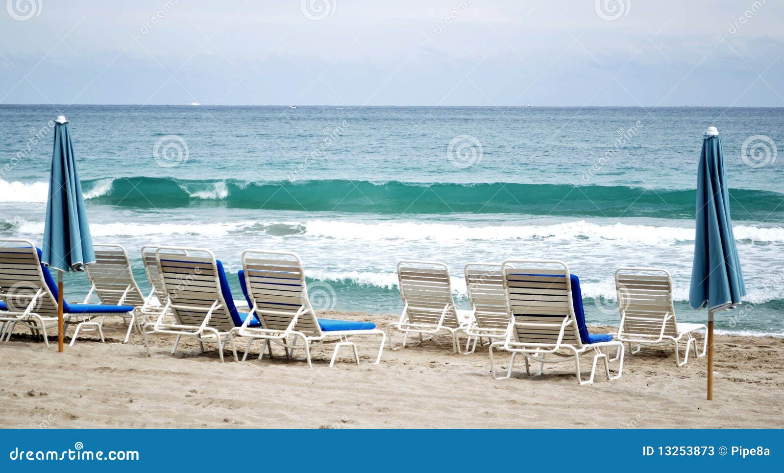 Beach place stock image. Image of chaises, peace, sand - 13253873