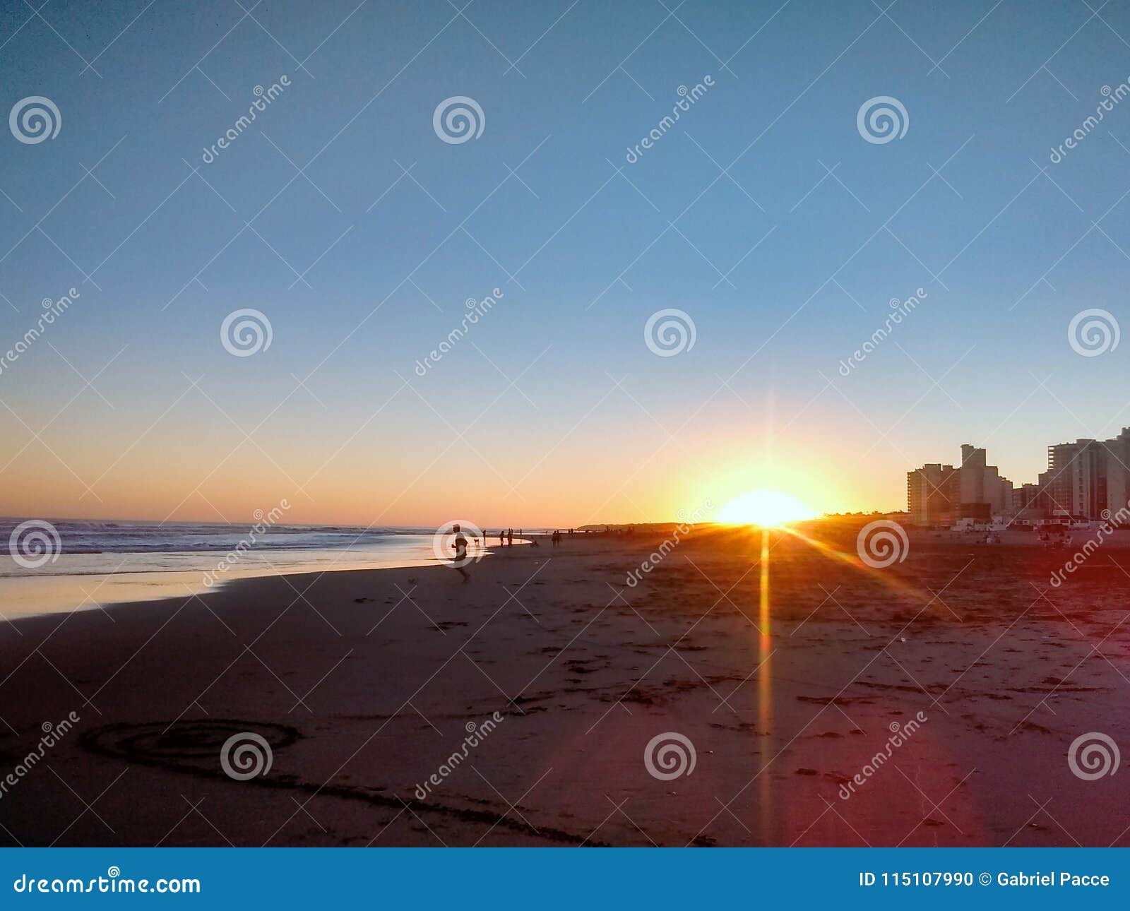 At Quequen Beach stock photo. Image of shore, paradise - 115107990