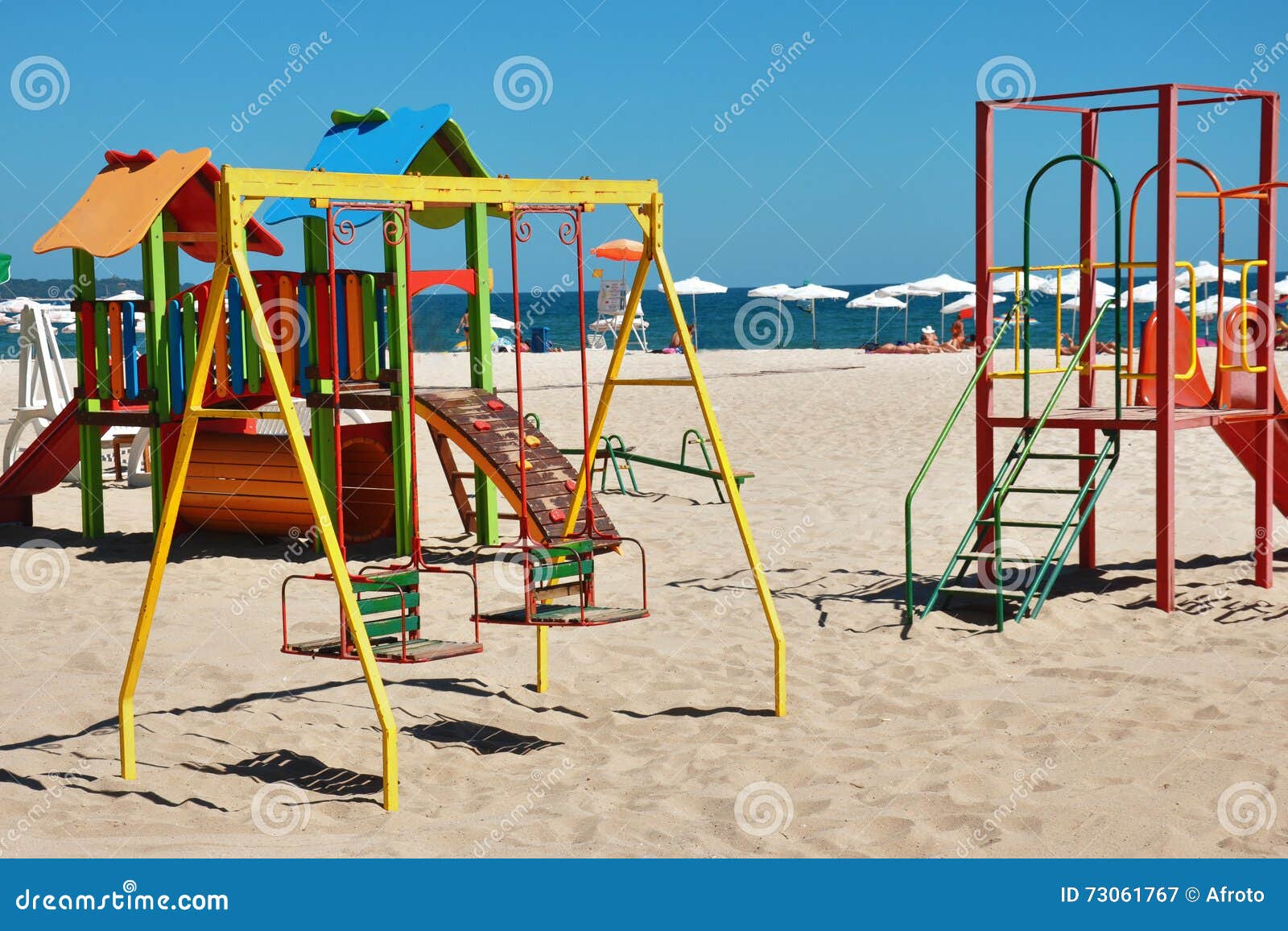 Beach playground stock image. Image of activity, playground - 73061767