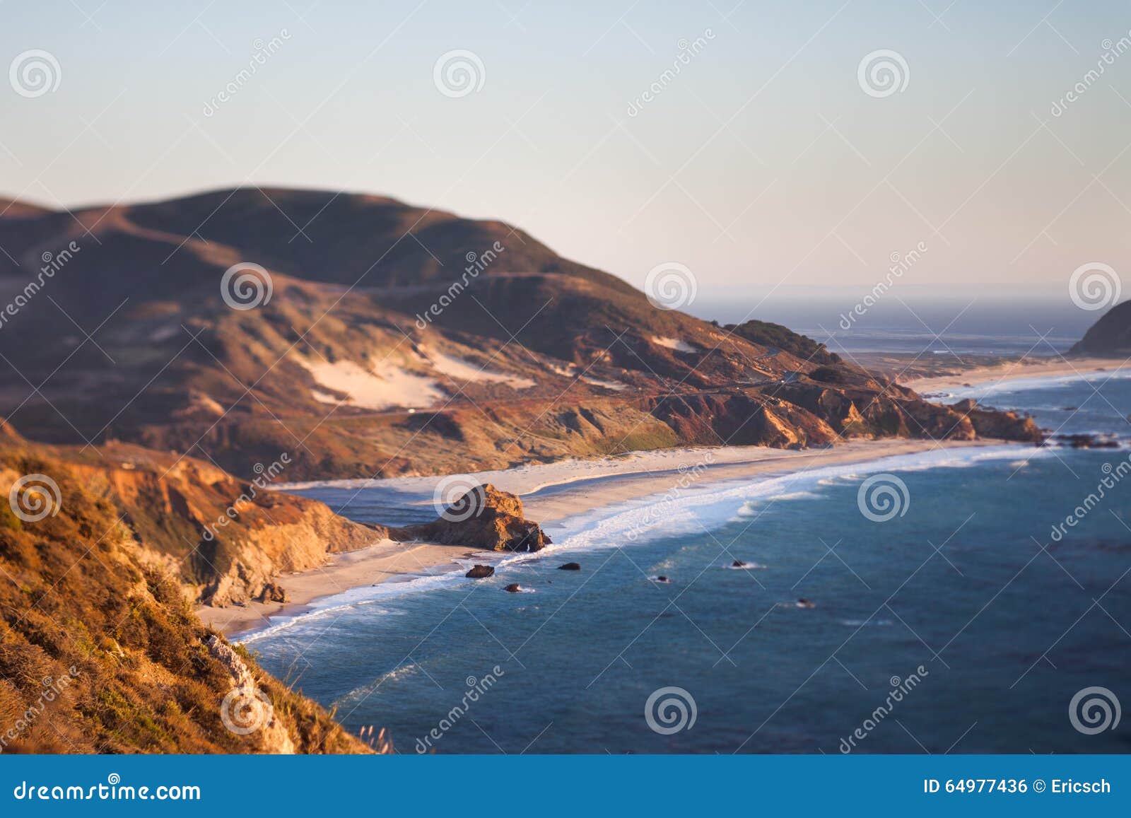 Beach at Point Sur, CA stock photo. Image of focus, pacific - 64977436
