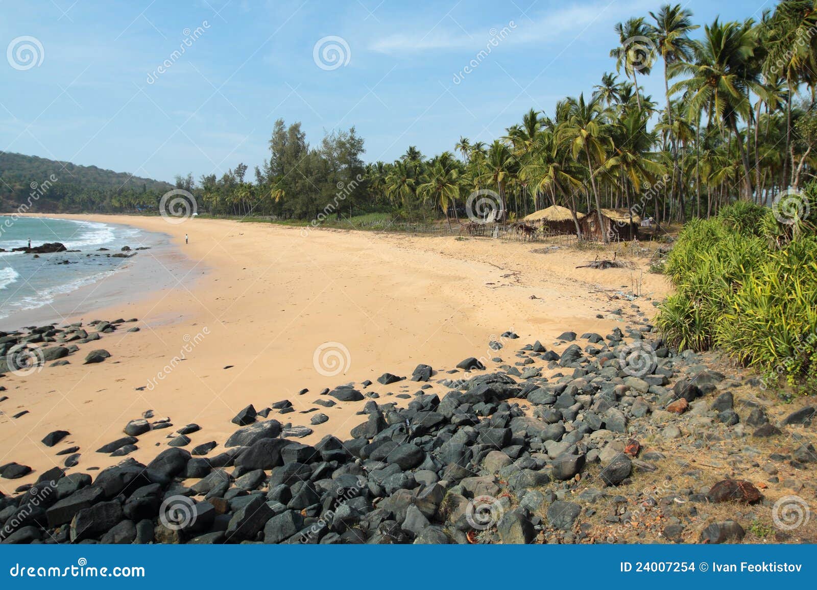 Beach of Polem stock photo. Image of destination, bora - 24007254