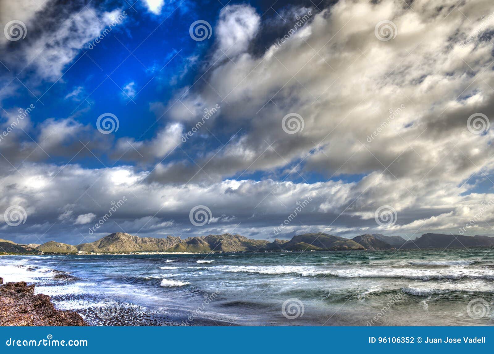 Beach of PollenÃ§a & X28;Mallorca& X29; Stock Photo - Image of paradise ...