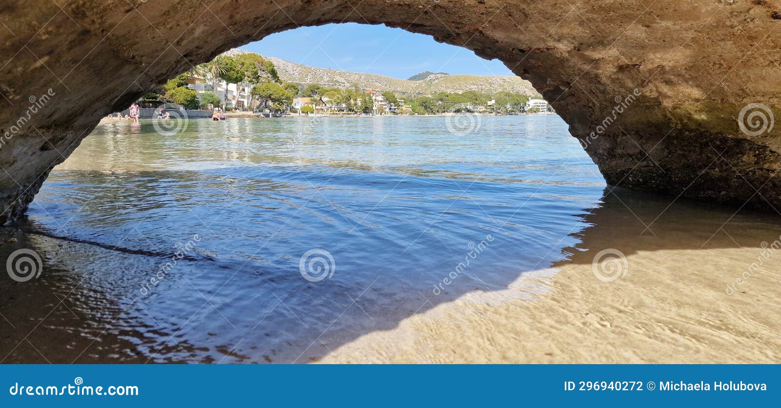 Beach in mallorca spain stock photo. Image of cliff - 296940272