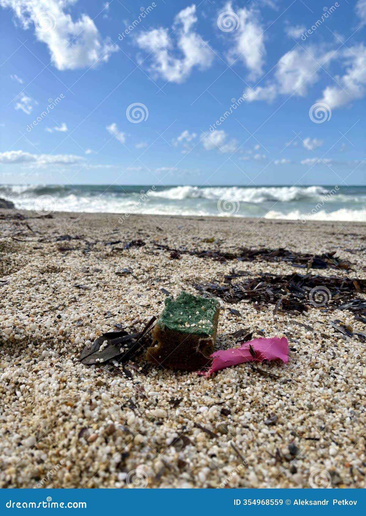 Beach pollution ecology stock image. Image of coastline - 354968559
