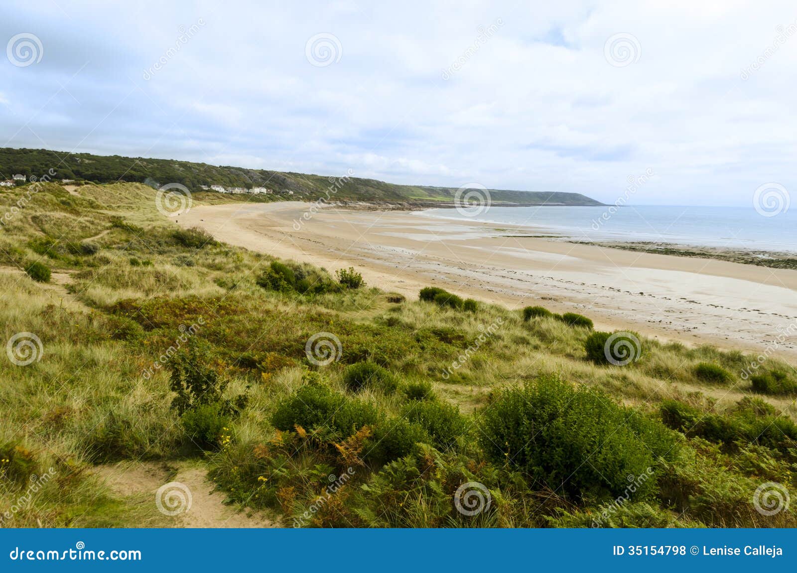 Beach in Port Eynon - Wales, United Kingdom Stock Photo - Image of ...
