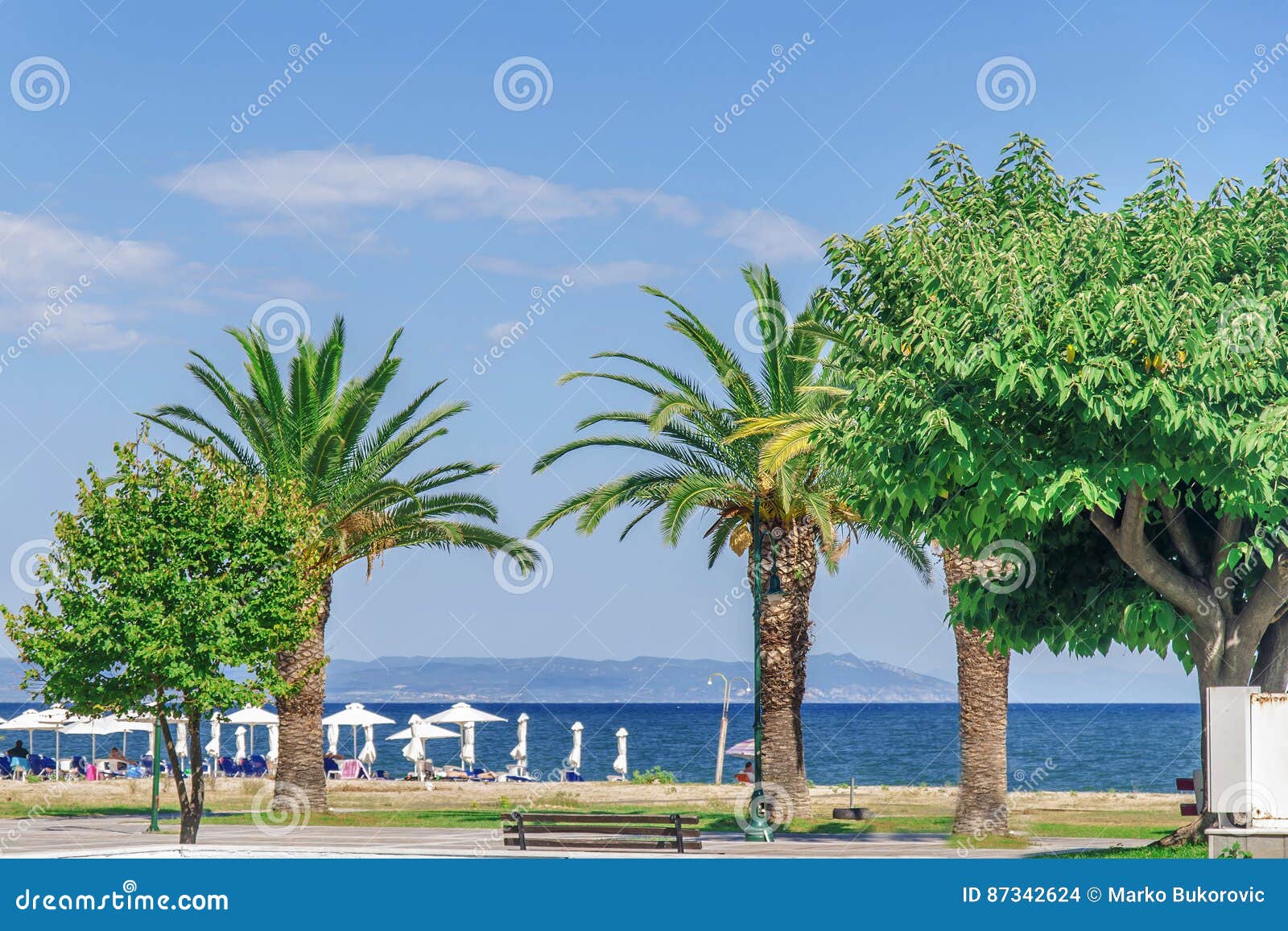 Beach Promenade Close Background Stock Photo - Image of surf ...