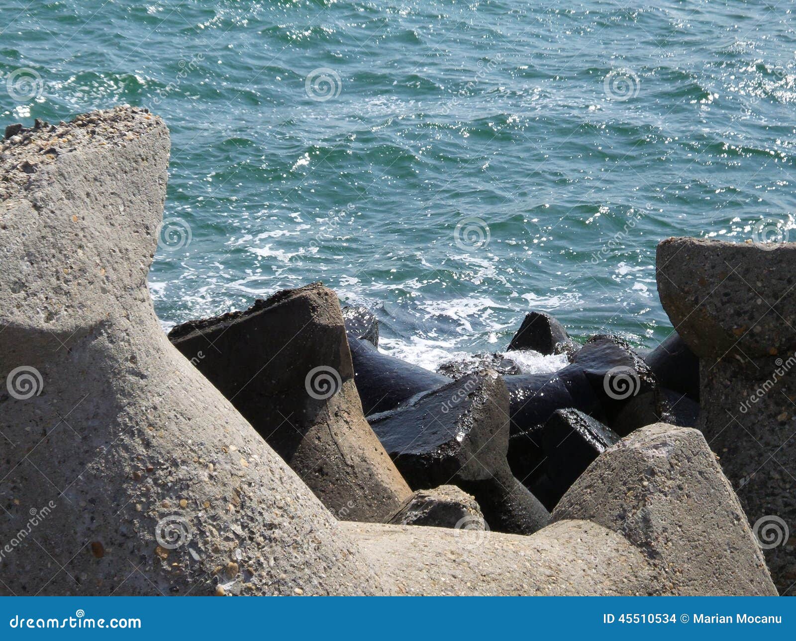 Beach protection stock photo. Image of strengthen, stone - 45510534
