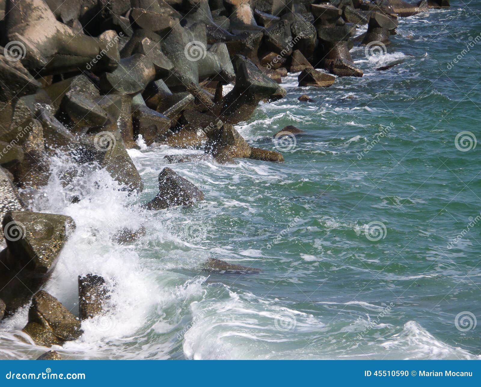 Beach protection stock photo. Image of storm, wave, waves - 45510590