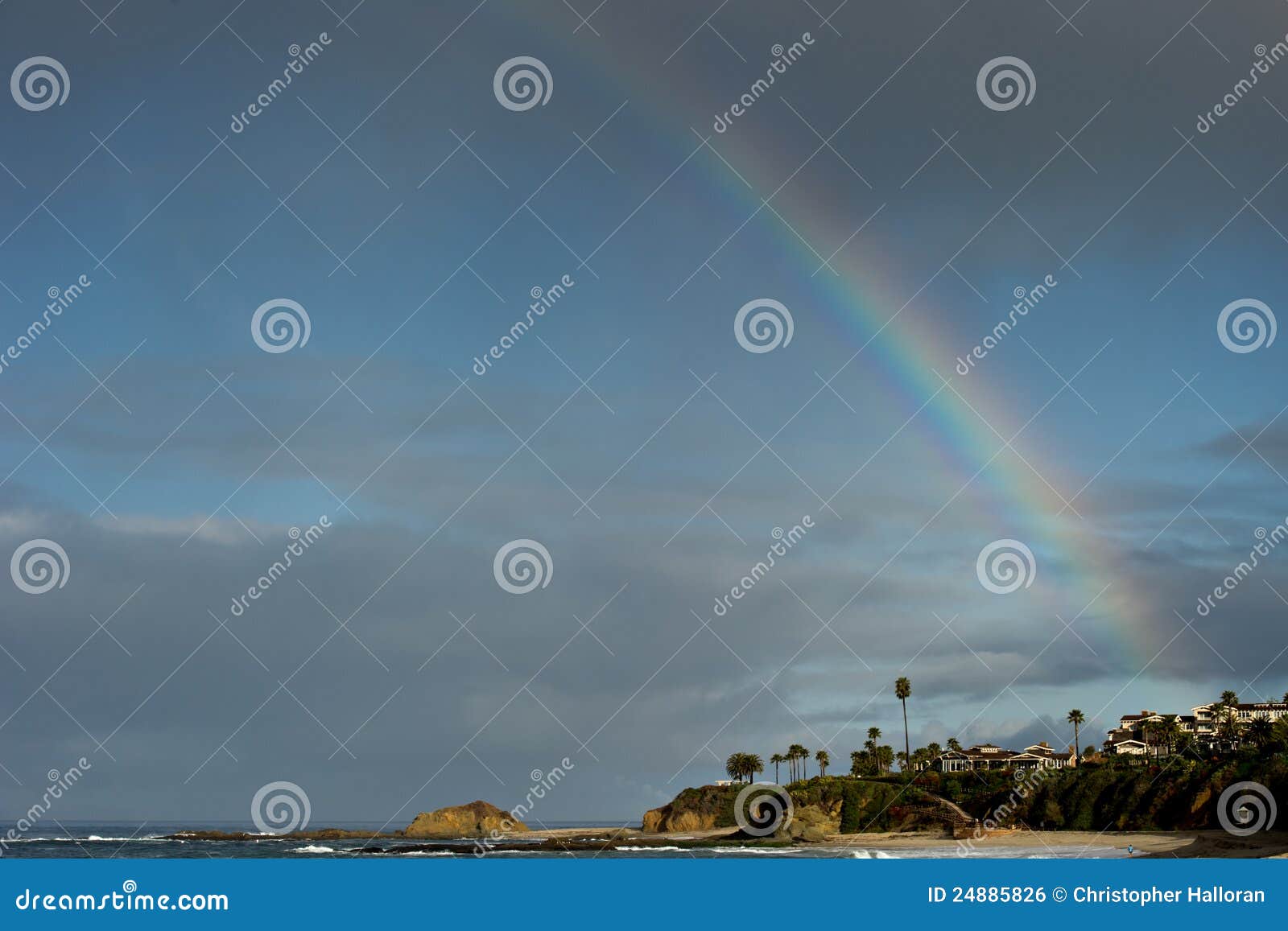 Beach Rainbow stock photo. Image of palm, colors, beach - 24885826