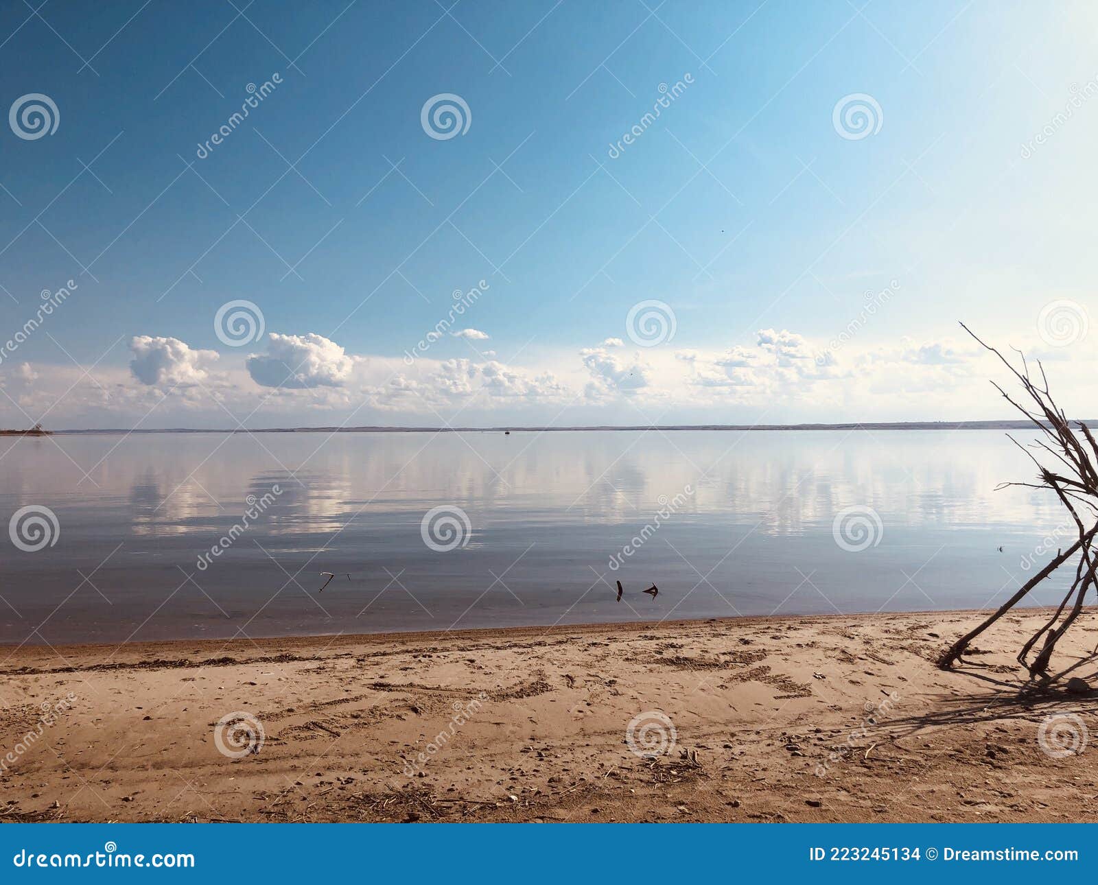 Beach reflection stock photo. Image of water, reflection - 223245134