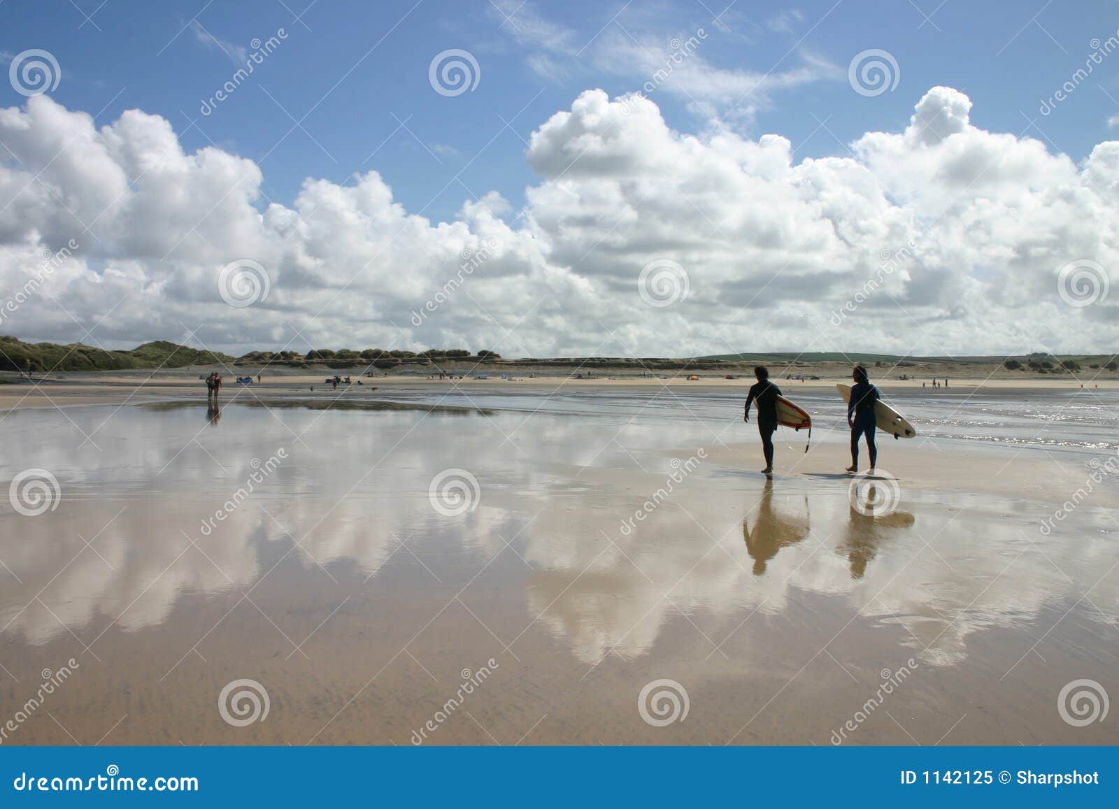 Beach reflections stock image. Image of serene, calming - 1142125