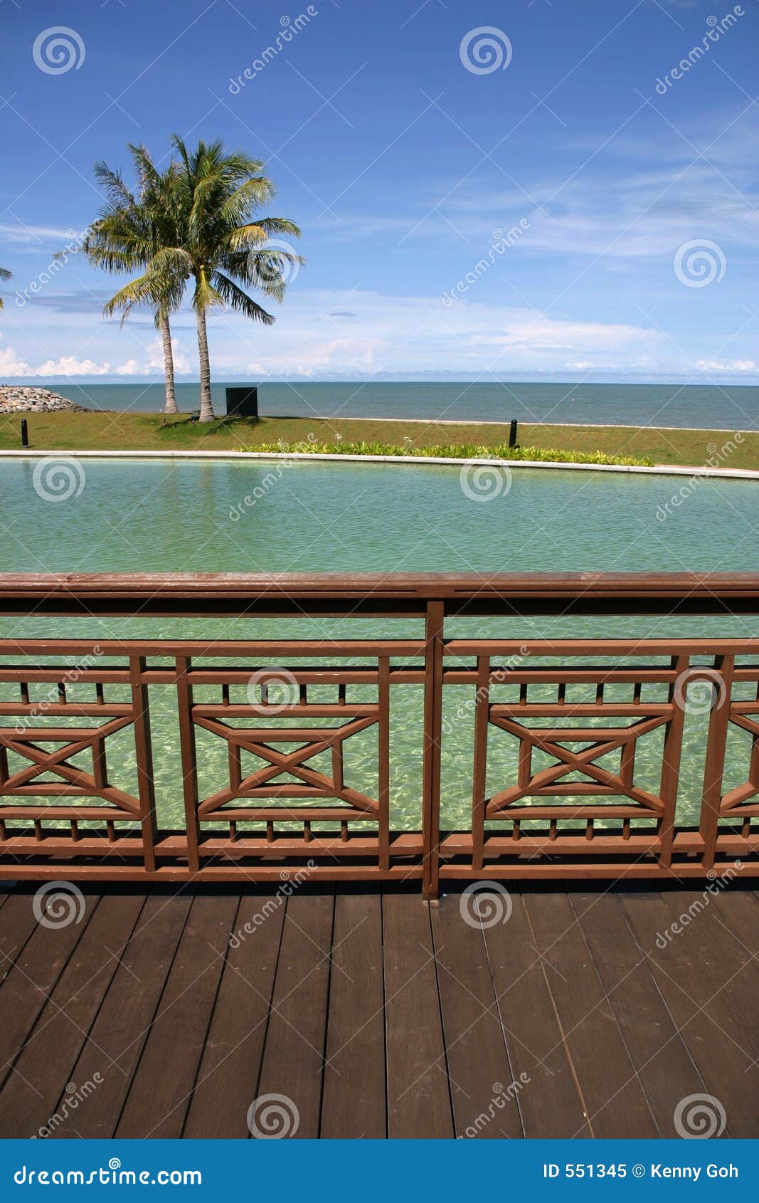 Beach Resort stock image. Image of gate, front, fence, relax - 551345