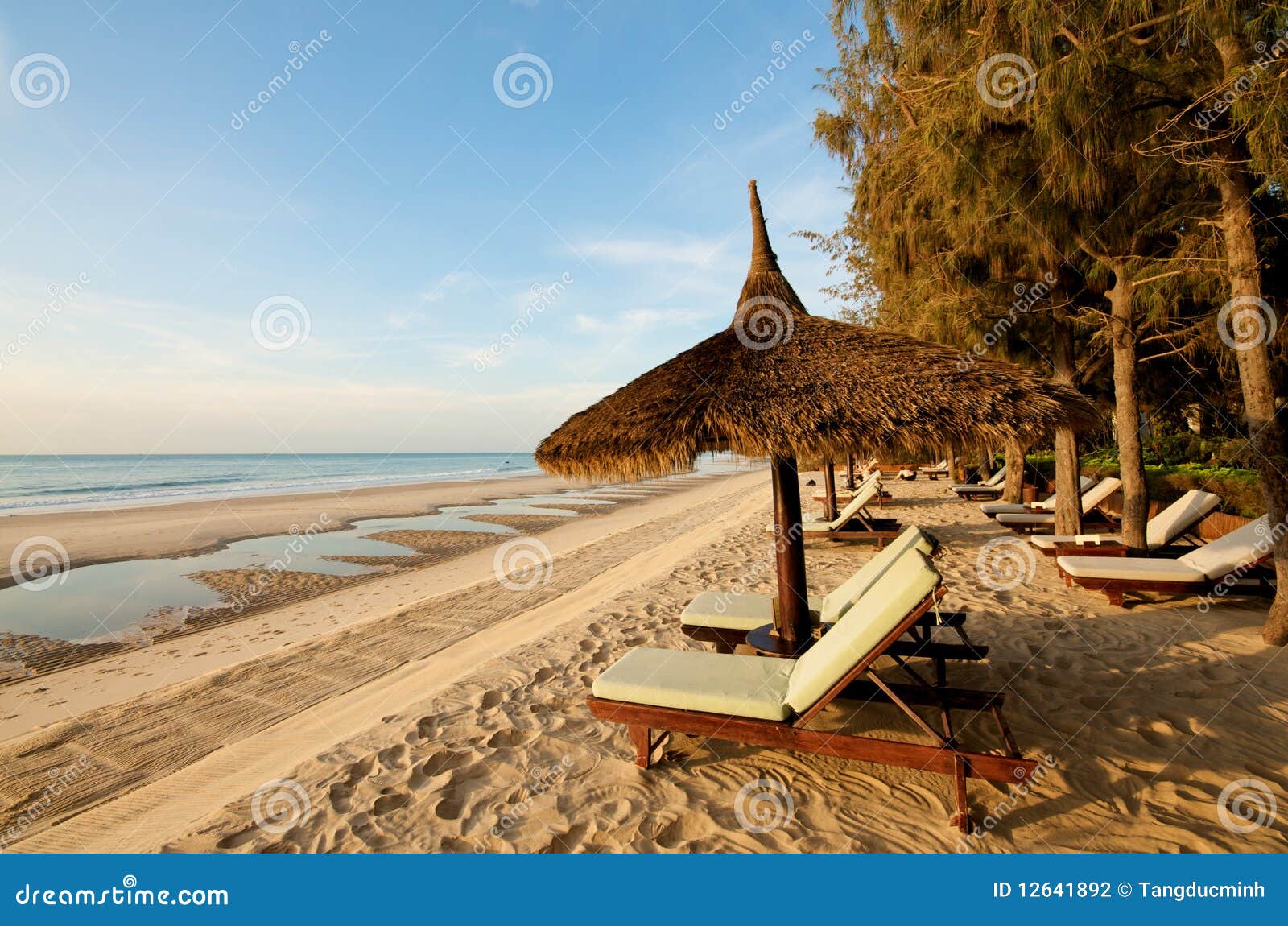 Beach resort chair stock photo. Image of resort, beach - 12641892