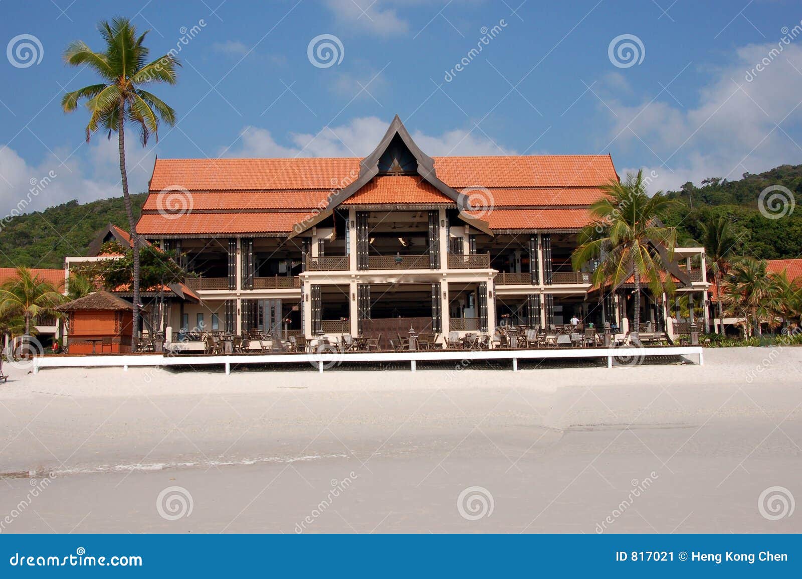Beach Resort Main Building stock image. Image of block - 817021