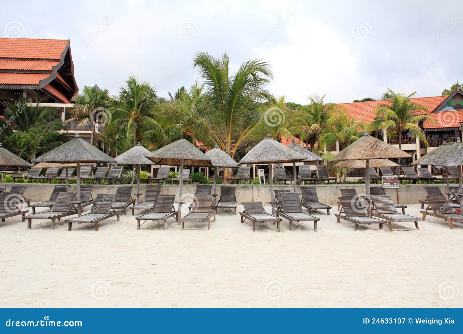 Beach resort scenery stock image. Image of quiet, peaceful - 24633107