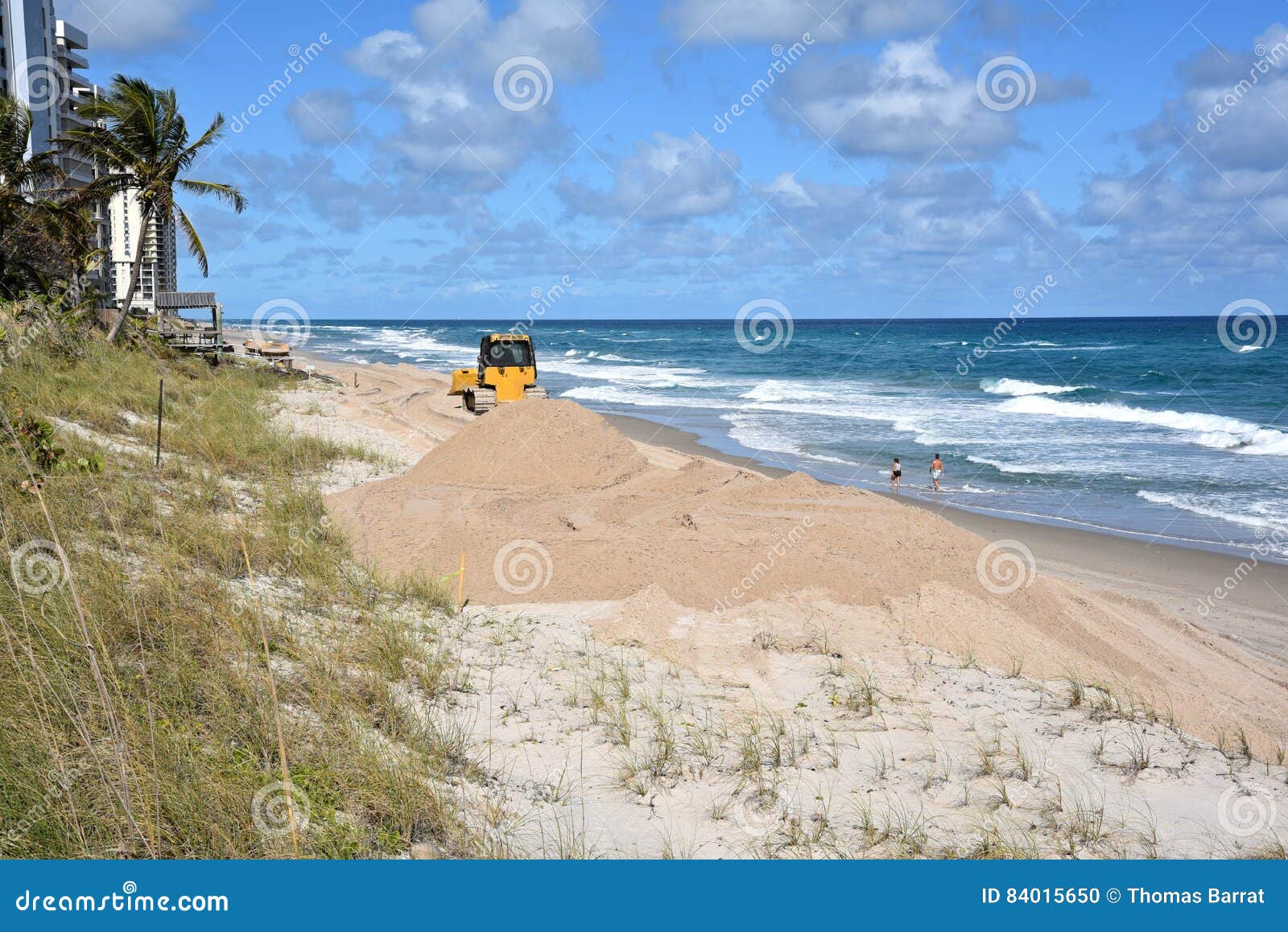 Beach restoration editorial image. Image of replenishment - 84015650