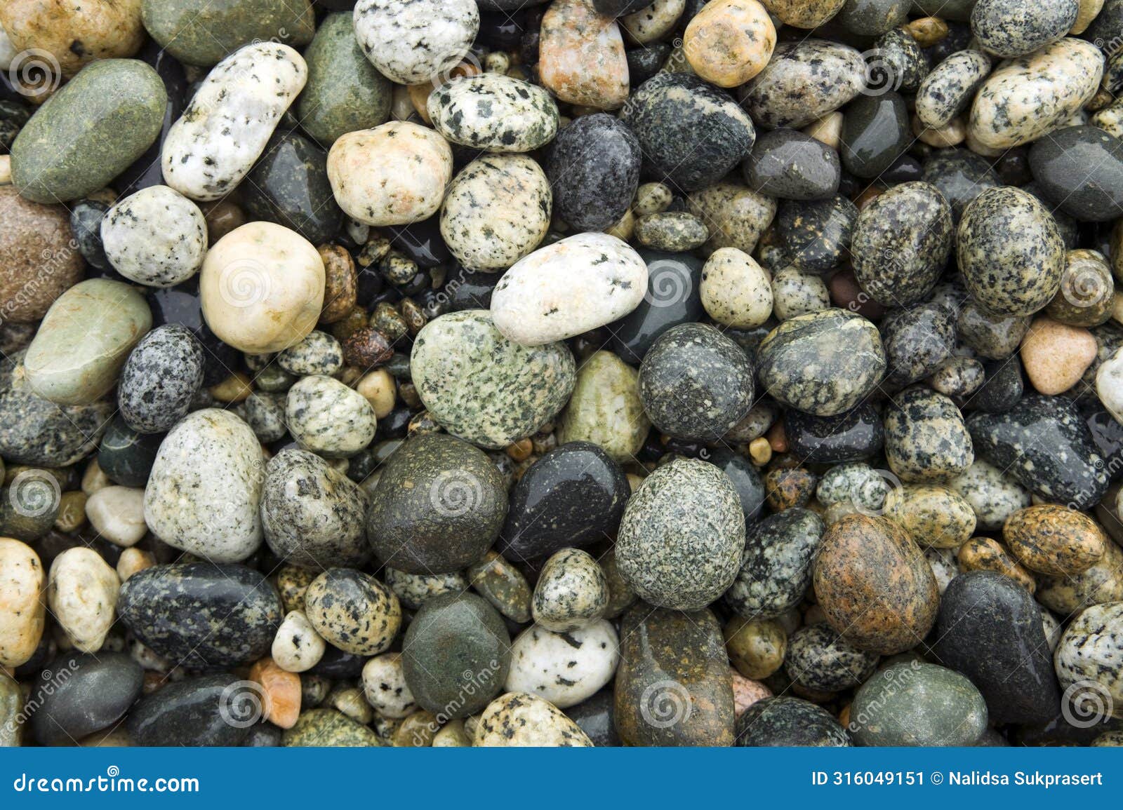 Beach River Rock Natural Pattern Texture Background Stock Image - Image ...