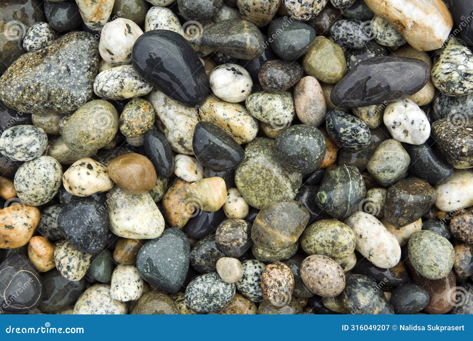 Beach River Rock Natural Pattern Texture Background Stock Image - Image ...