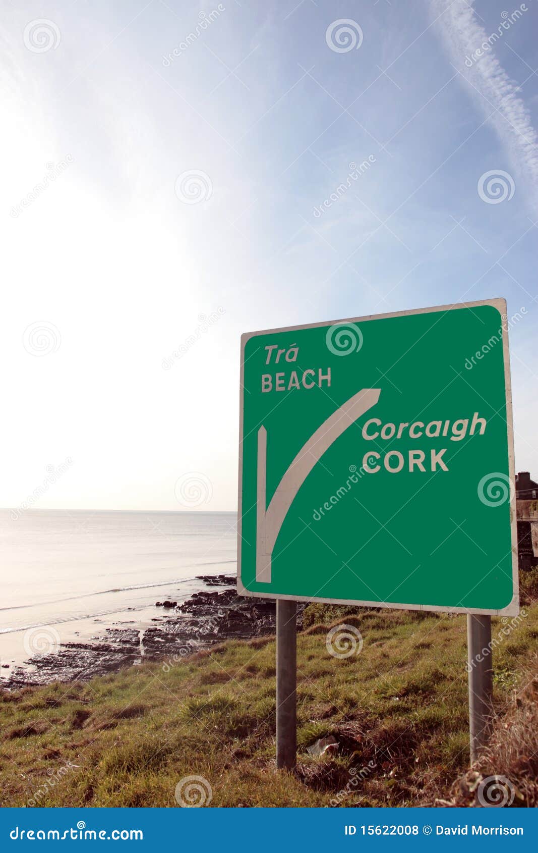 Beach road sign stock photo. Image of county, ireland - 15622008