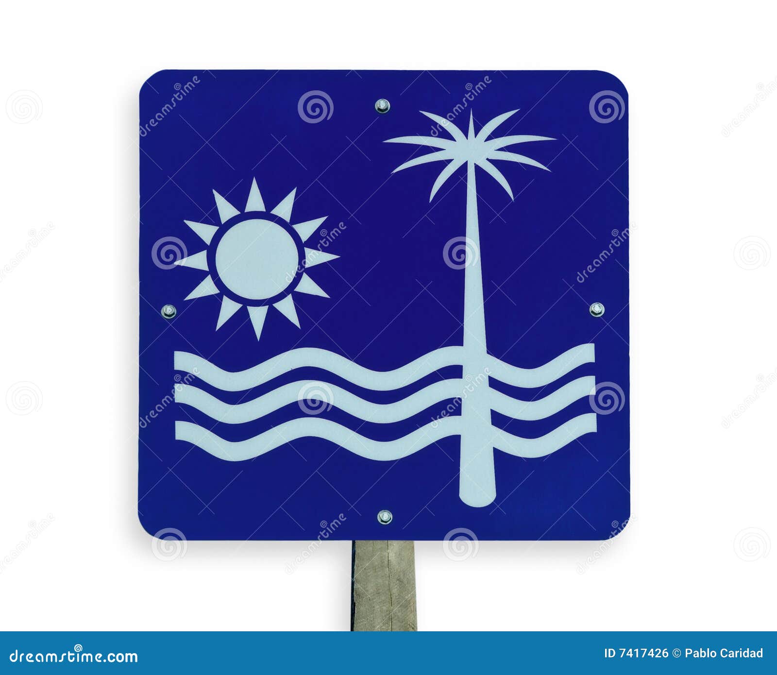 Beach Road Sign, Clipping Path. Stock Photo - Image of point, holidays ...
