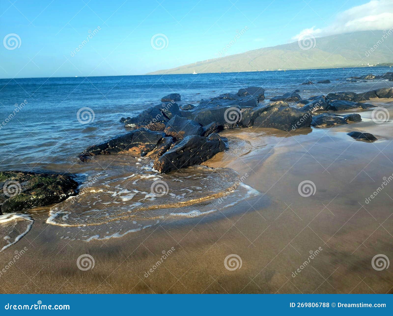 Beach Rock Afternoon stock photo. Image of shore, coast - 269806788