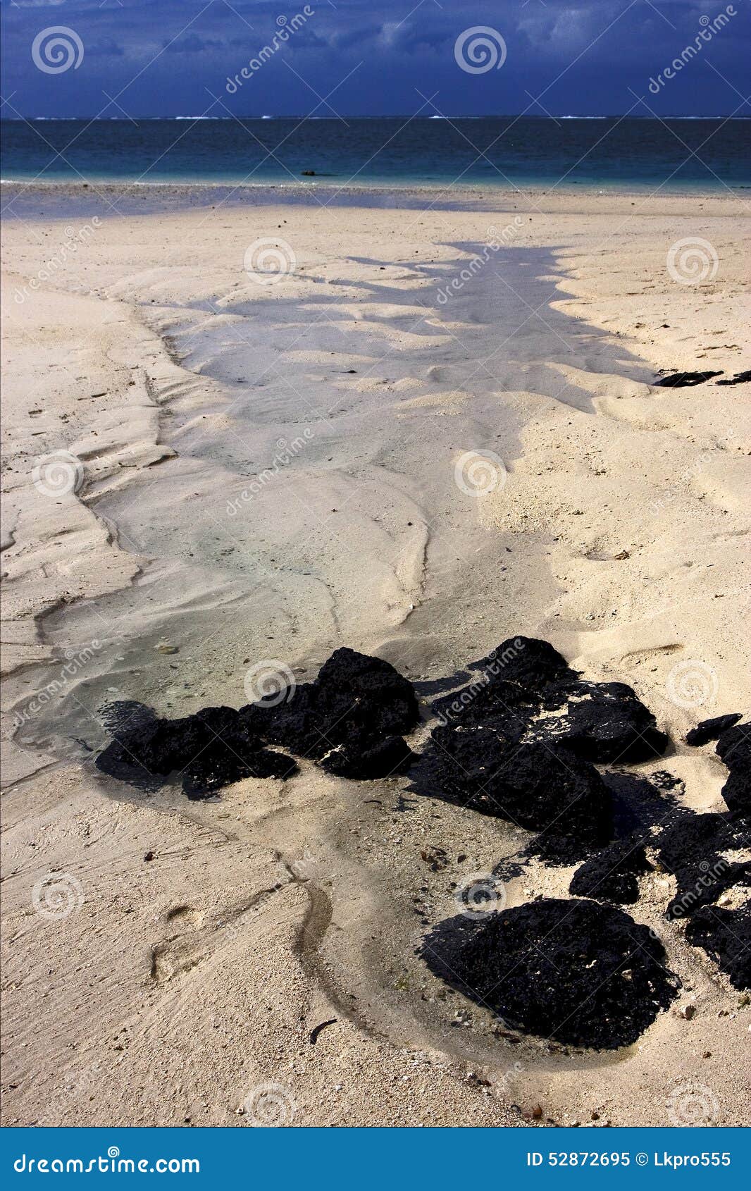 Beach Rock and Stone in Mauritius Stock Image - Image of waves, light ...