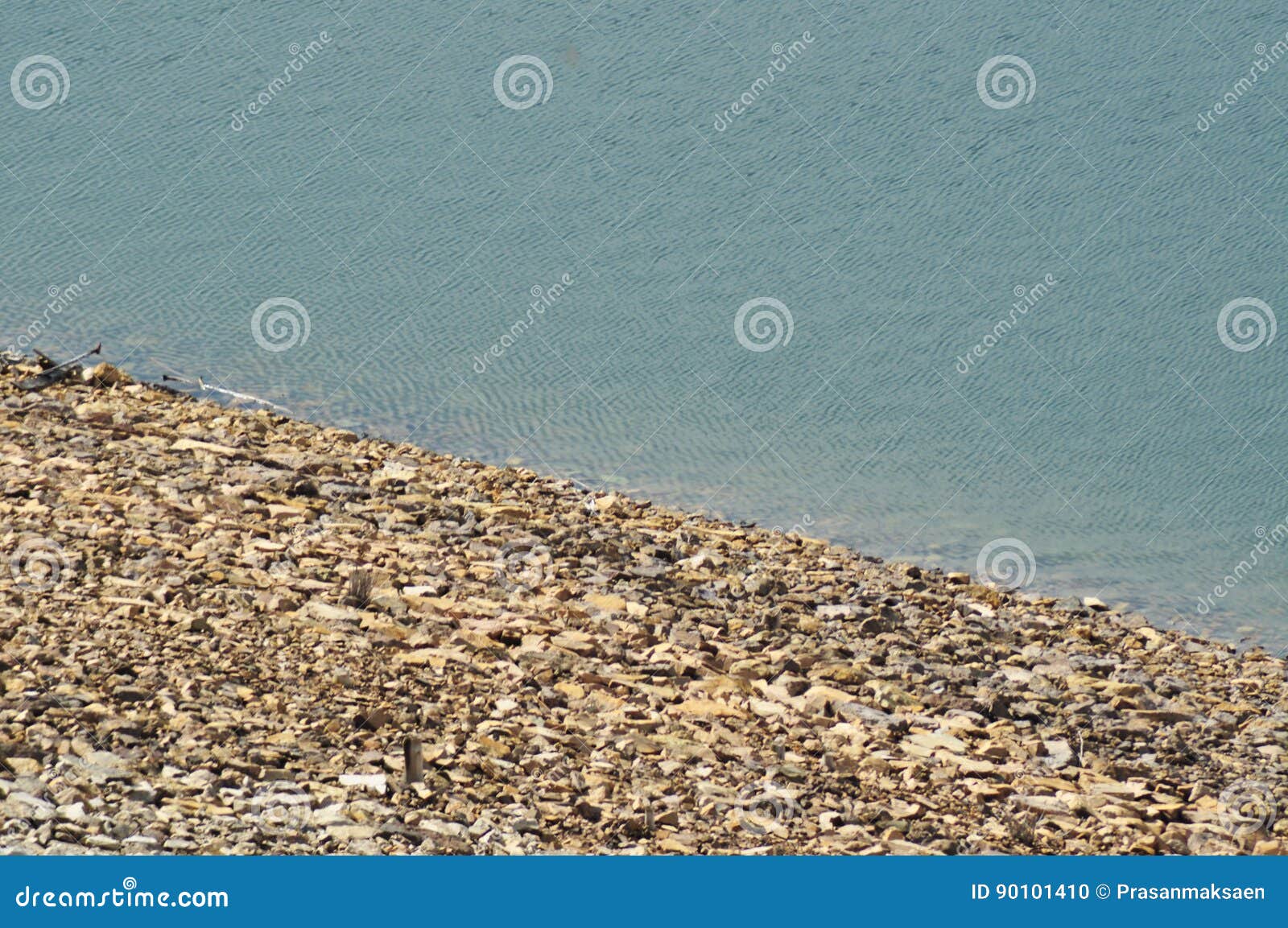 Beach, rock and water stock photo. Image of beauty, pebbles - 90101410