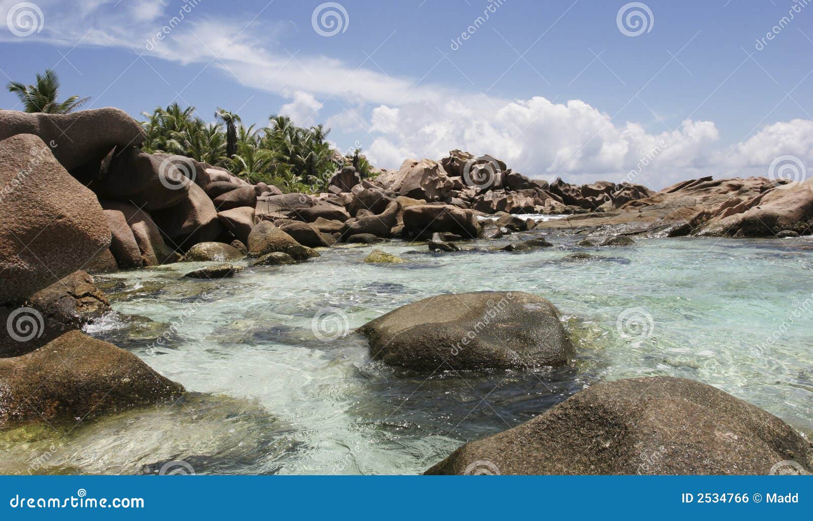 Beach with Rocks stock photo. Image of remote, rock, island - 2534766