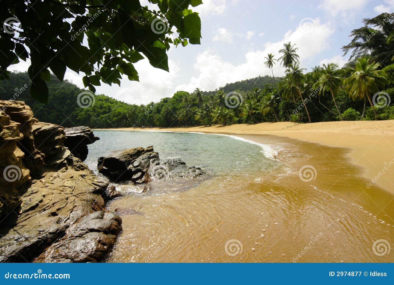 Beach and rocks stock image. Image of recreational, scene - 2974877