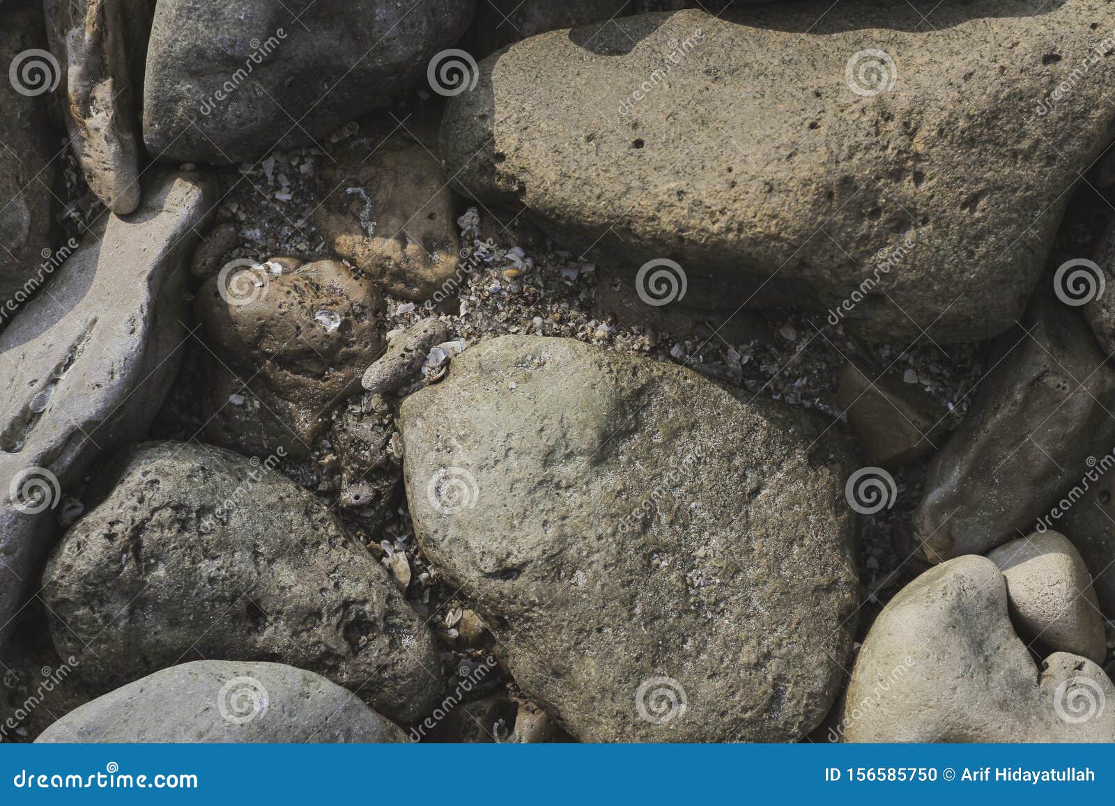 Beach Rocks from the Top Angle of the Wallpaper Stock Photo - Image of ...