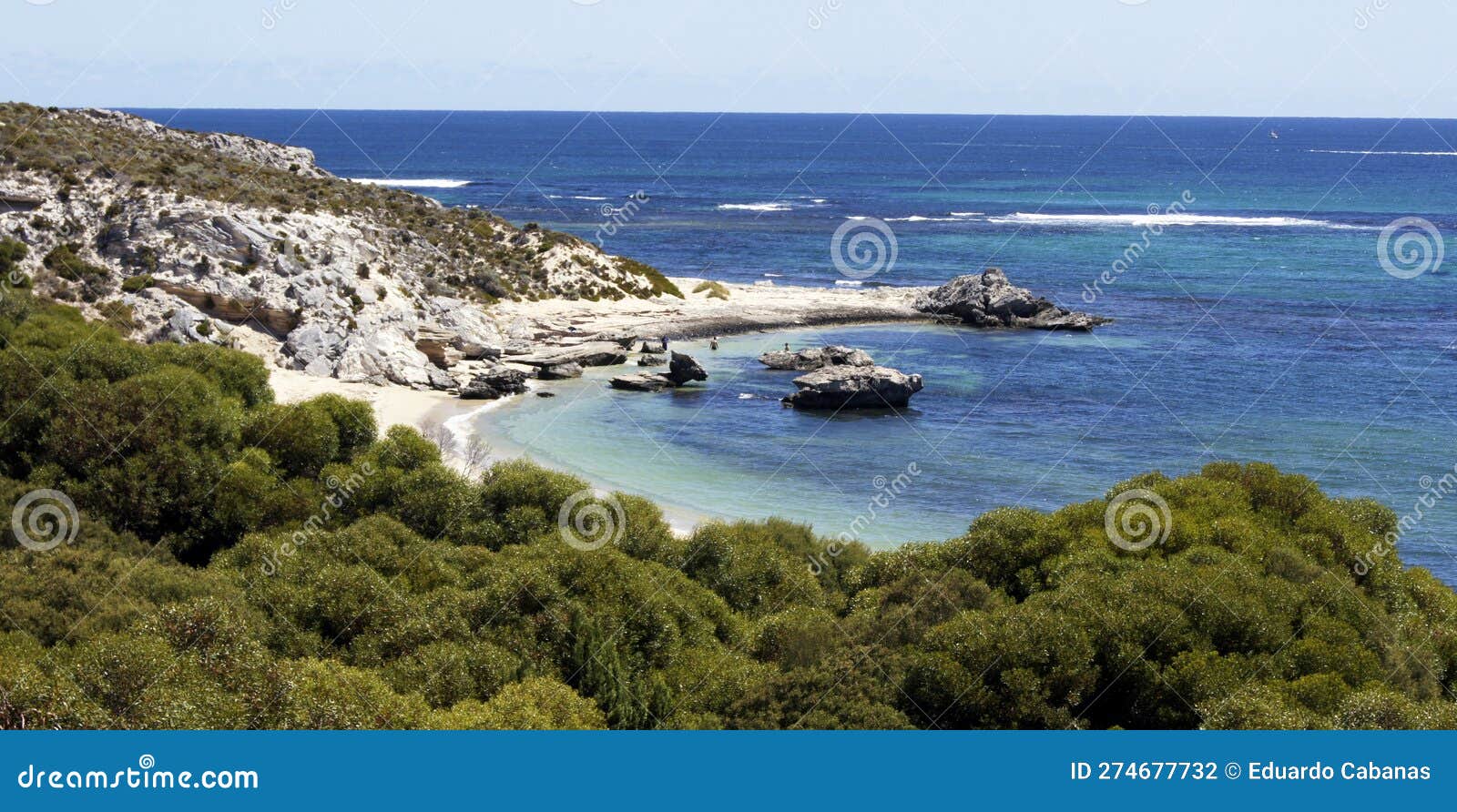 Beach on Rottnest Island Near Perth, Australia Stock Photo - Image of ...