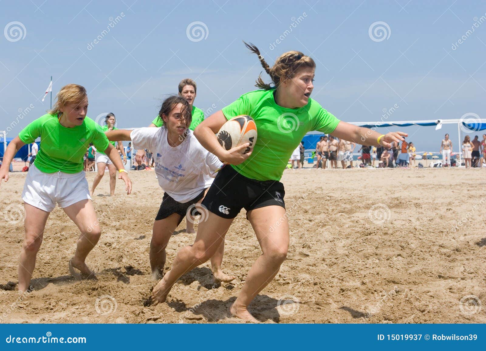 Beach Rugby editorial photography. Image of spain, outside - 15019937