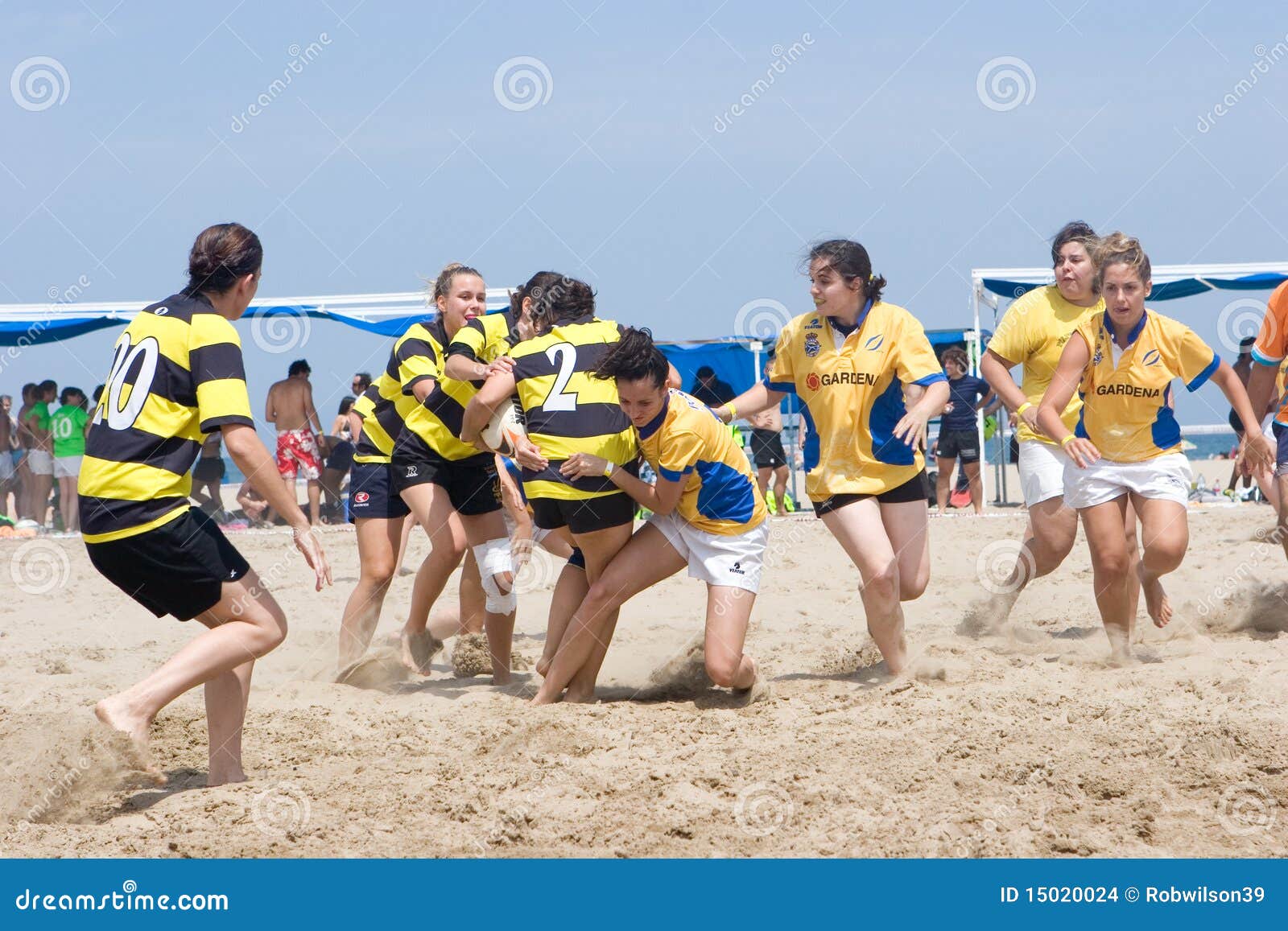 Beach Rugby editorial stock image. Image of playing, healthy - 15020024
