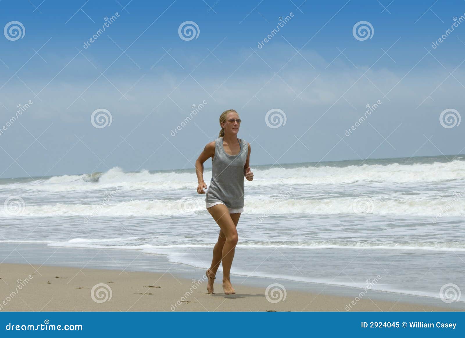 Beach run stock image. Image of running, healthy, exercise - 2924045
