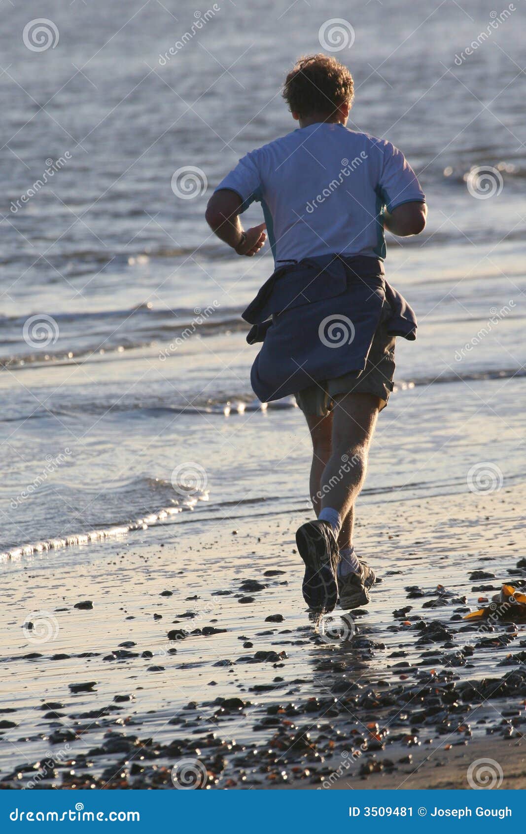 Beach Run stock image. Image of vertical, ocean, seaside - 3509481