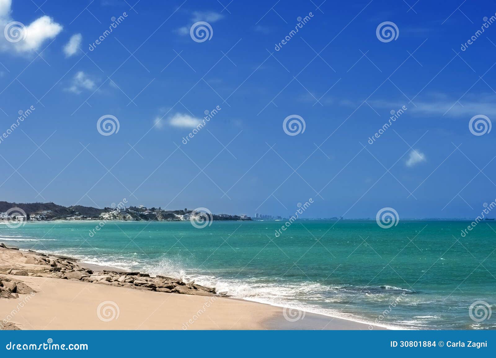 Beach of Salinas stock photo. Image of beach, ecuador - 30801884