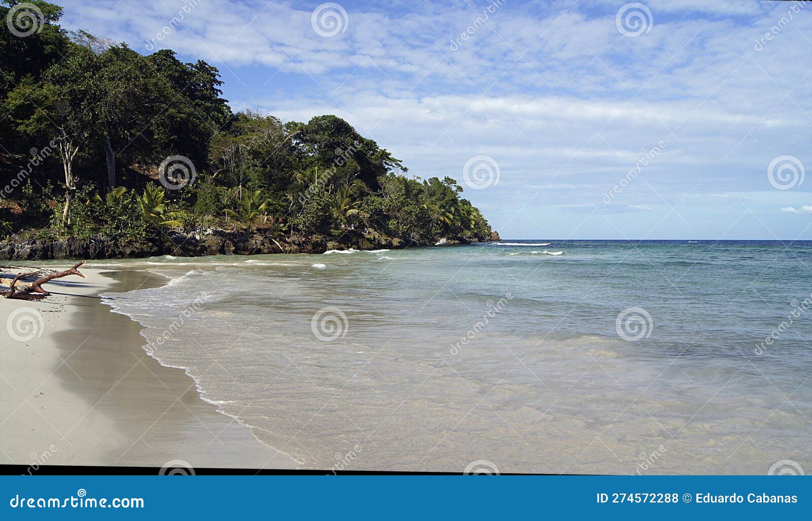Beach on the Samana Peninsula, Dominican Republic Stock Photo - Image ...
