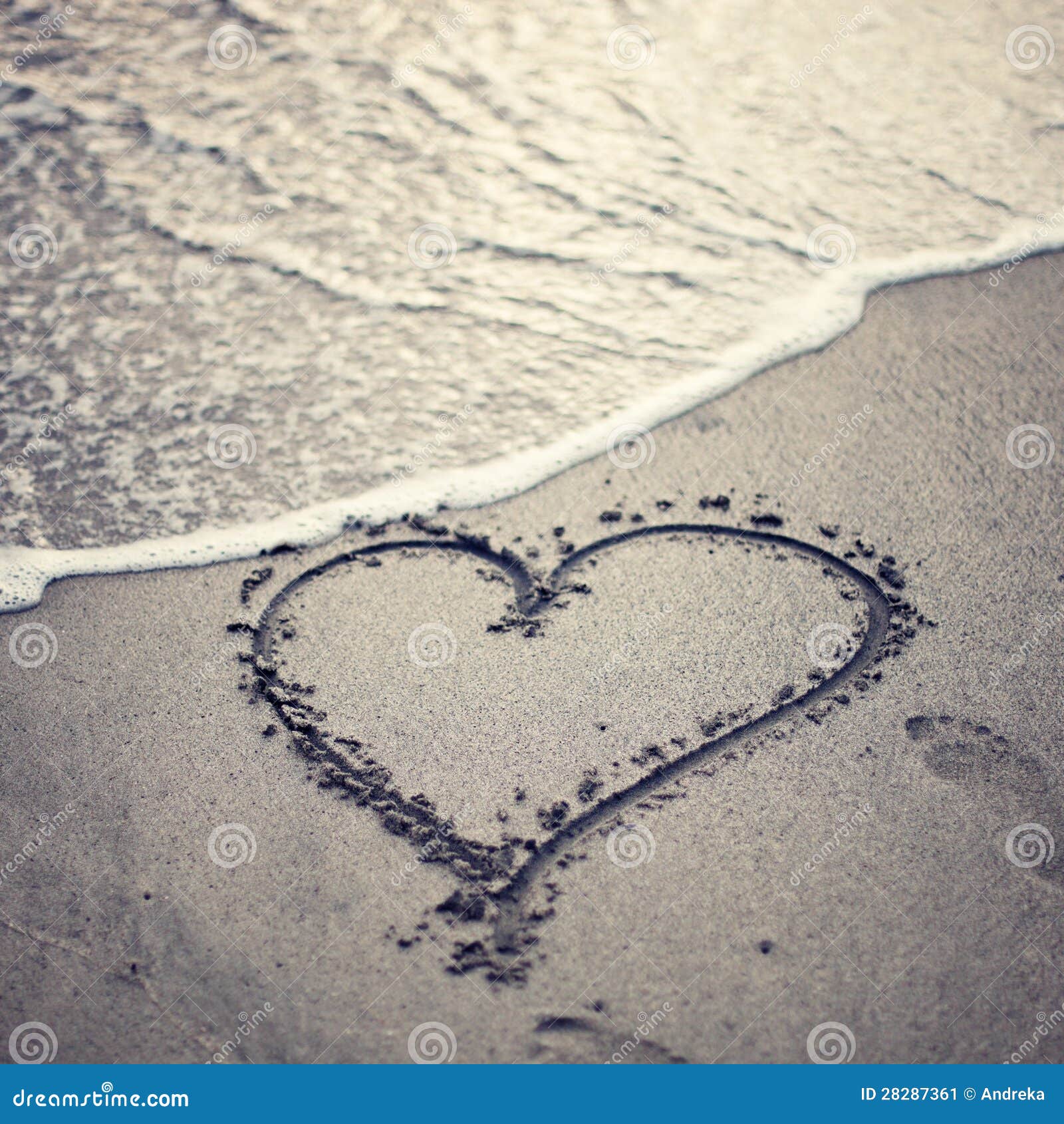 Beach sand Heart stock image. Image of sand, heart, romance - 28287361