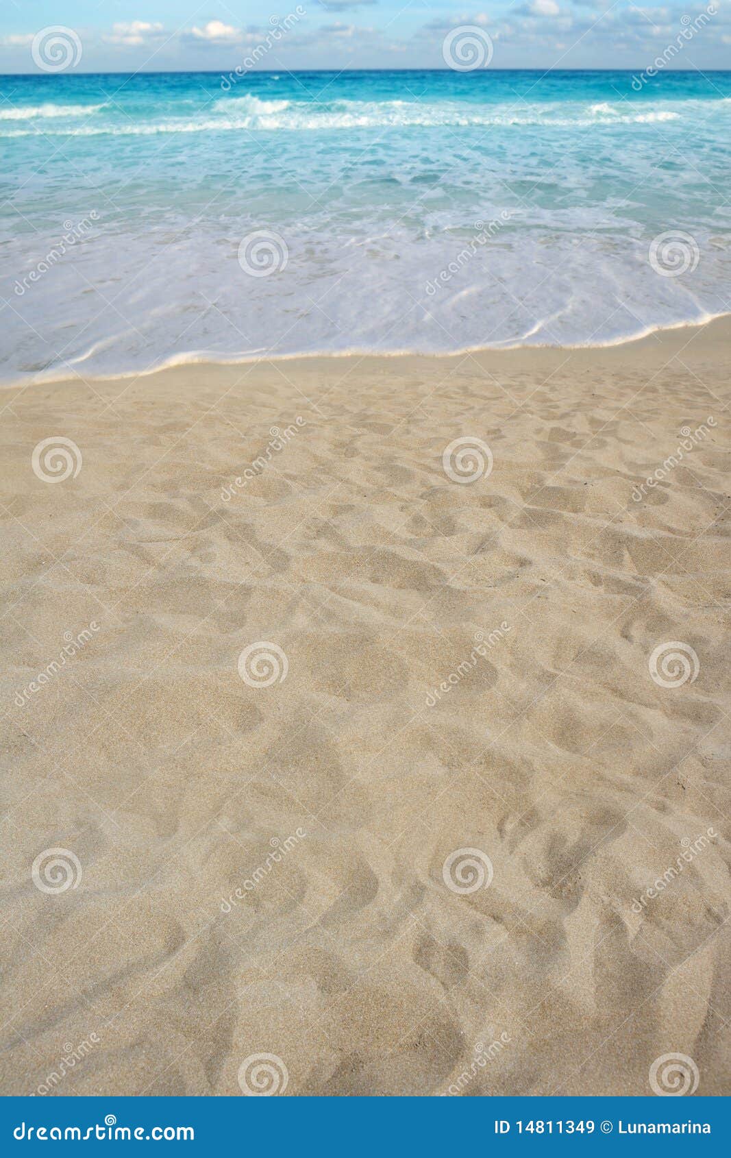 Beach Sand Perspective Summer Coastline Shore Stock Image - Image of ...