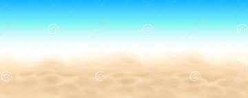 Beach Sand and Sky Vector Landscape Background Stock Vector ...